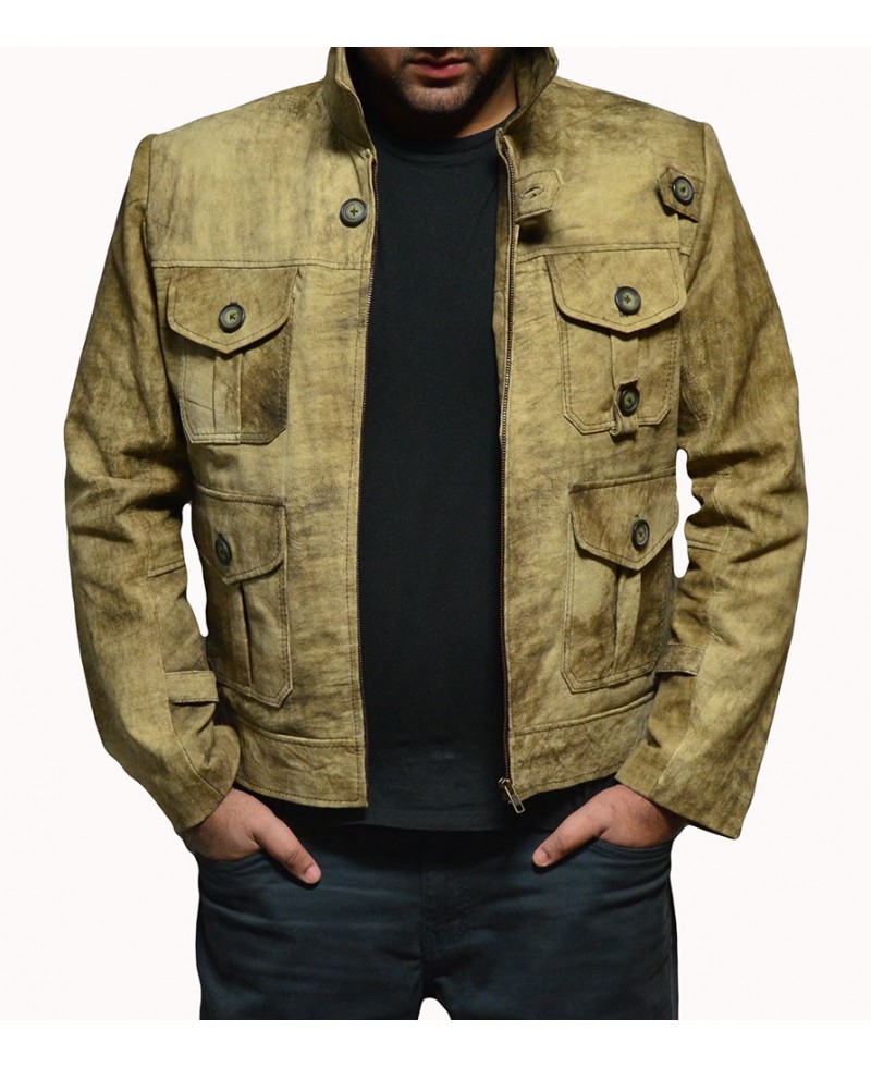 Safari Hunting Leather Jacket - Maker of Jacket