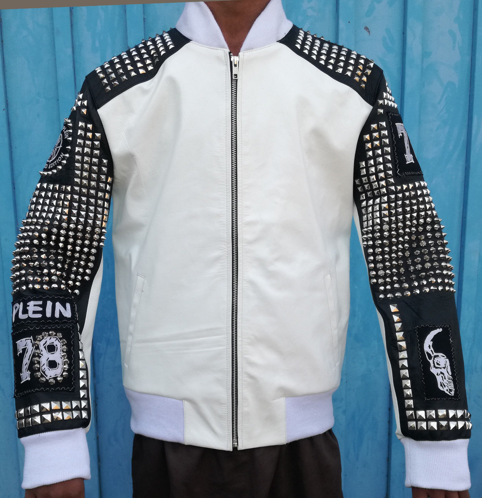 Full Studded Leather Jacket - Maker of Jacket