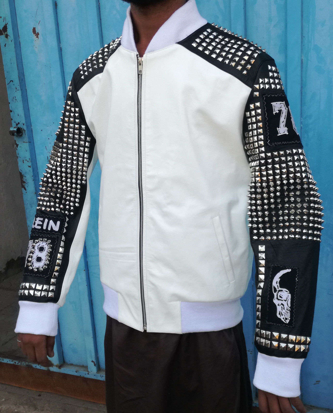Full Studded Leather Jacket - Maker of Jacket