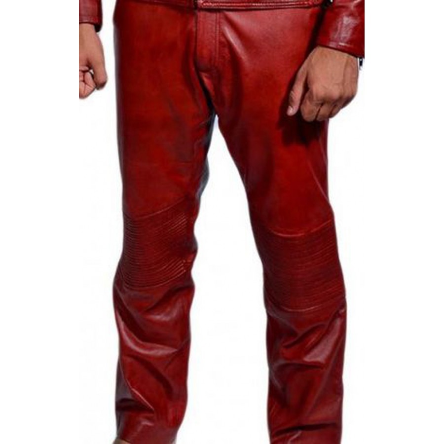 Red Leather Daredevil Pants | Marvel Vigilante Style