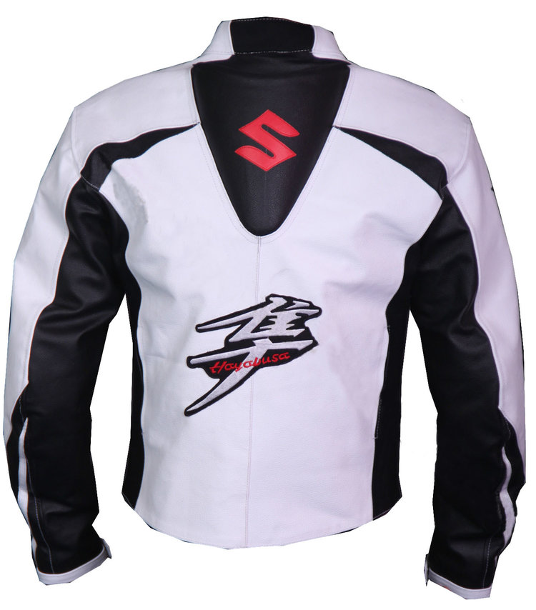 GSXR Suzuki Hayabusa Motorbike Leather Jacket - Maker of Jacket