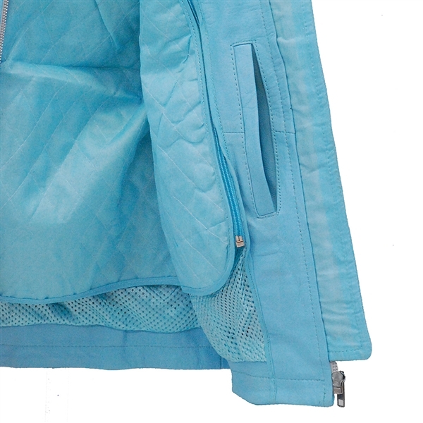 Blue Star Cafe Racer Motorcycle Leather Jacket - Maker of Jacket