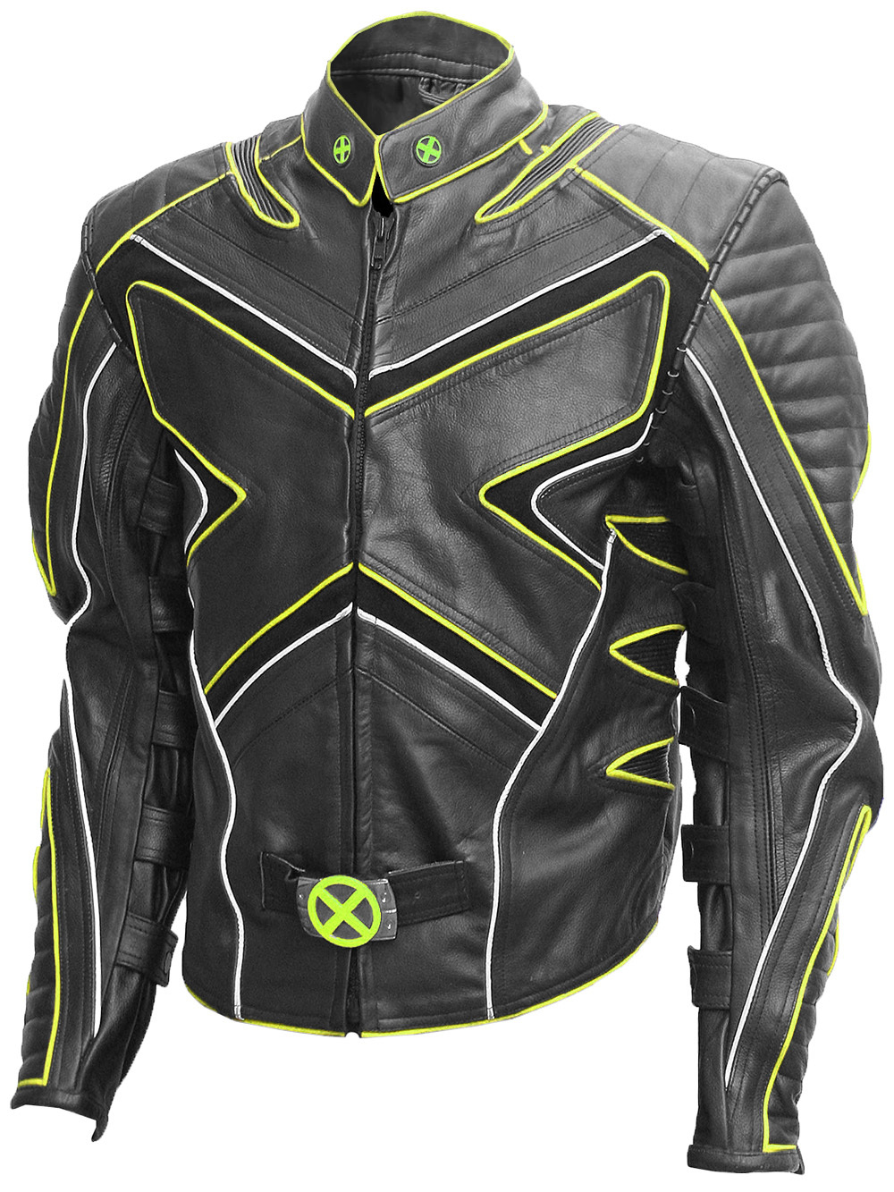 Wolverine Fashion Black And Yellow X-Men Leather Jacket - Maker of Jacket