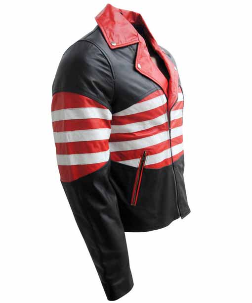 Mens American Flag Motorcycle Jacket - Maker of Jacket