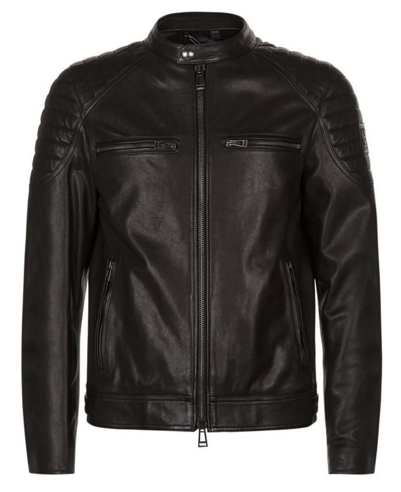 Outlaw Black Leather Biker Jacket | Rugged Rebel Wear
