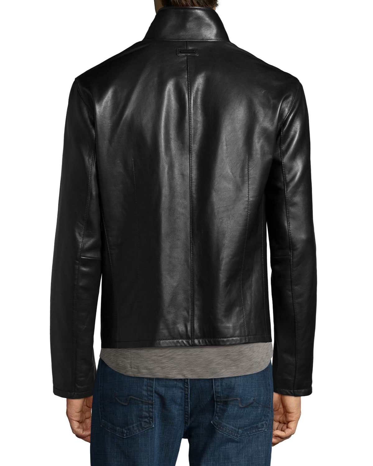 Regal Black Leather Jacket - Maker of Jacket