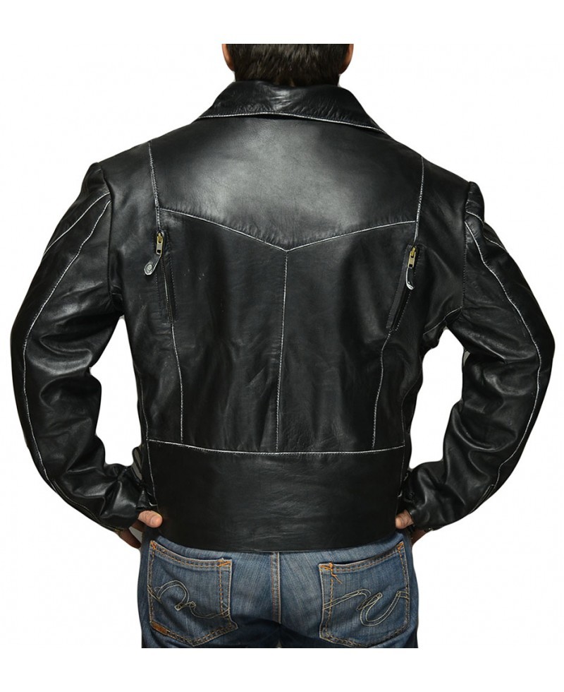 Terminator Arnold Schwarzenegger Leather Jacket - Maker of Jacket