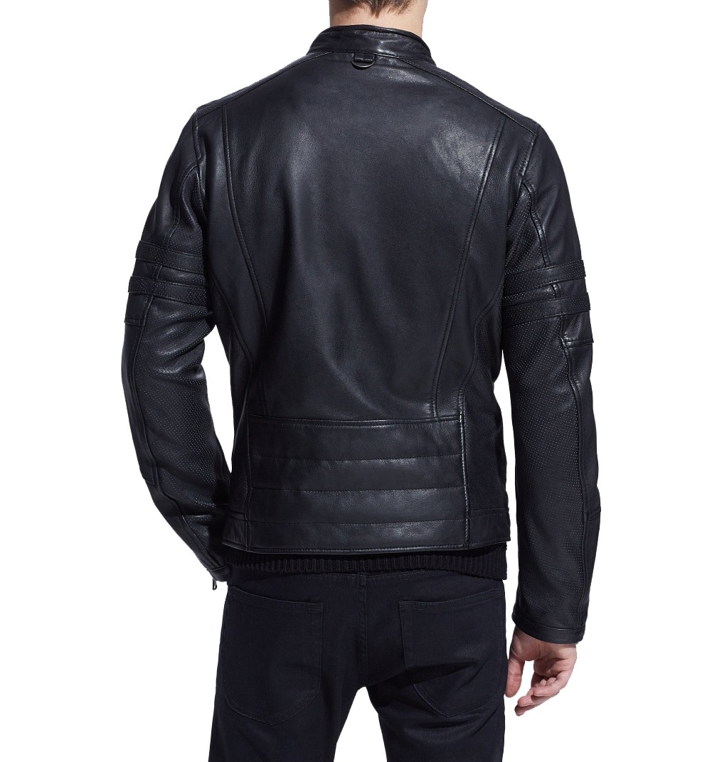 Vogue Matte Black Leather Jacket - Maker of Jacket