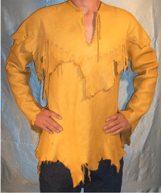 Native American Ragged Leather Coat Shirt | Premium Quality