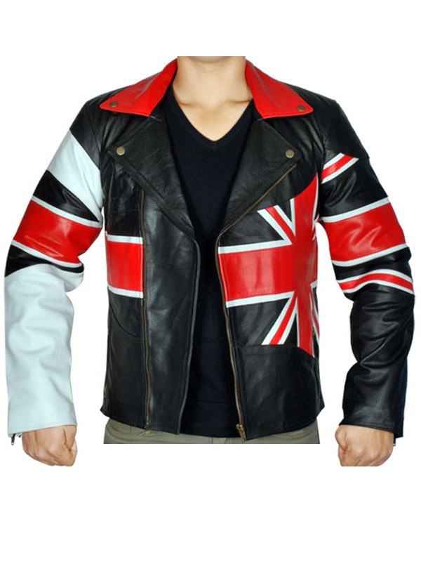 British Flag Leather Jacket - Maker of Jacket