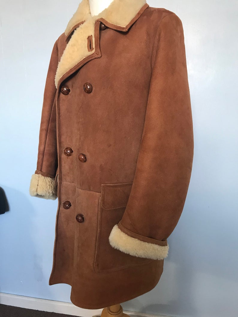 Sheepskin Shearling Leather Coat - Maker of Jacket