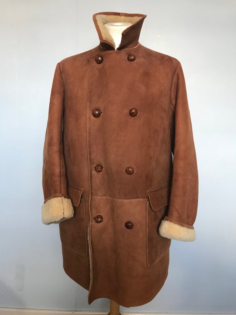 Sheepskin Shearling Leather Coat - Maker of Jacket