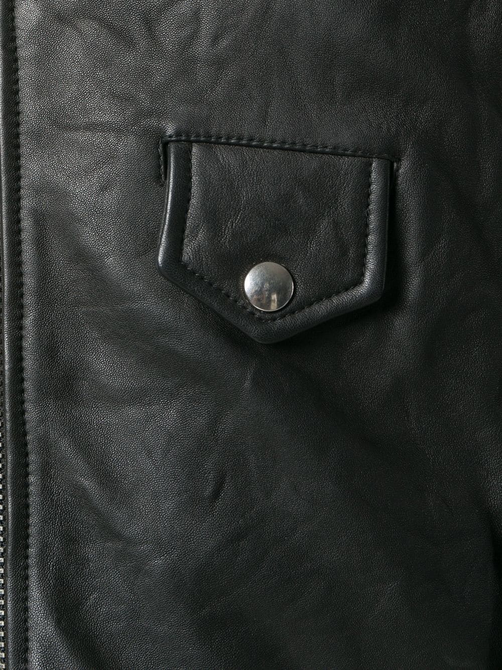 Women's Black Patch Leather Biker Jacket - Maker of Jacket