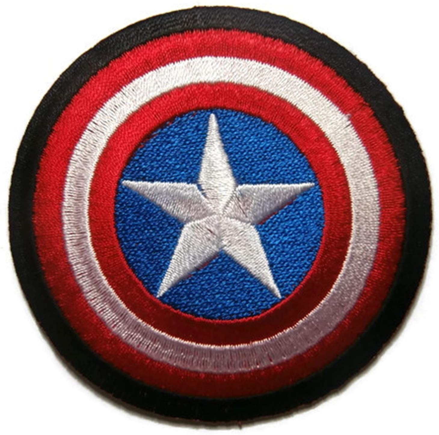Captain America Patch Iron on Sew on Embroidered Patch - Maker of Jacket