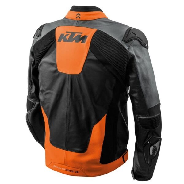 Ktm Rsx Black And Orange Leather Jacket - Maker of Jacket