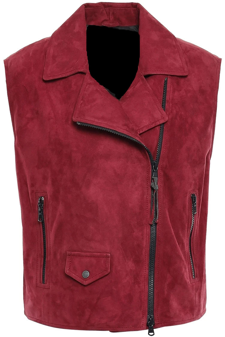 Bead Embellished Suede Vest - Maker of Jacket