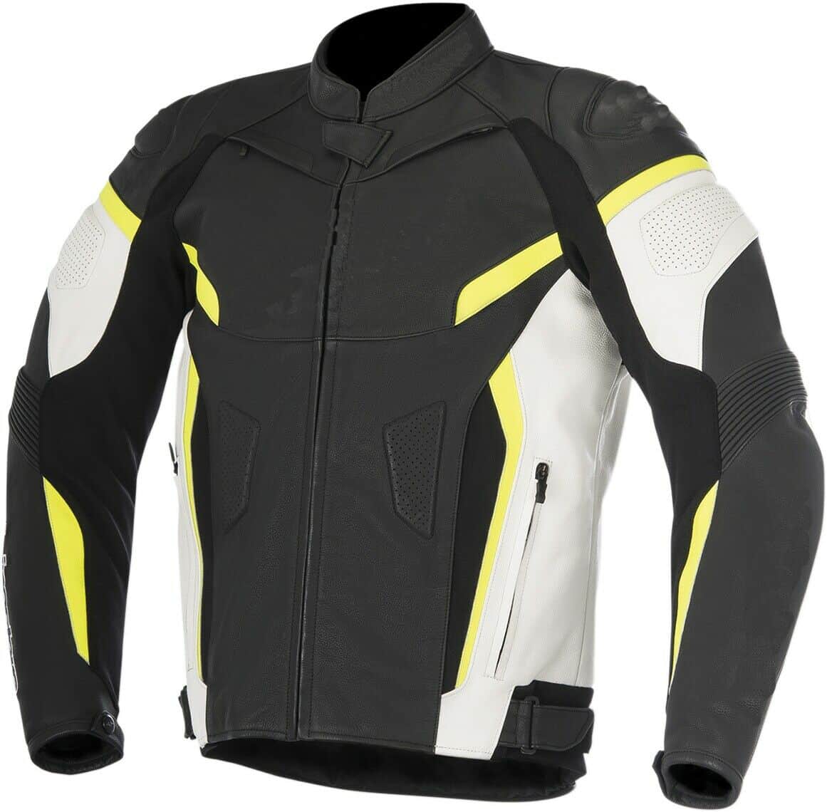 Custom Black and Yellow Motorcycle Bike Leather Jacket - Maker of Jacket