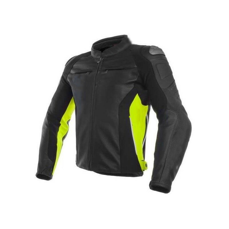 Custom Black Yellow Motorcycle Jacket - Maker of Jacket