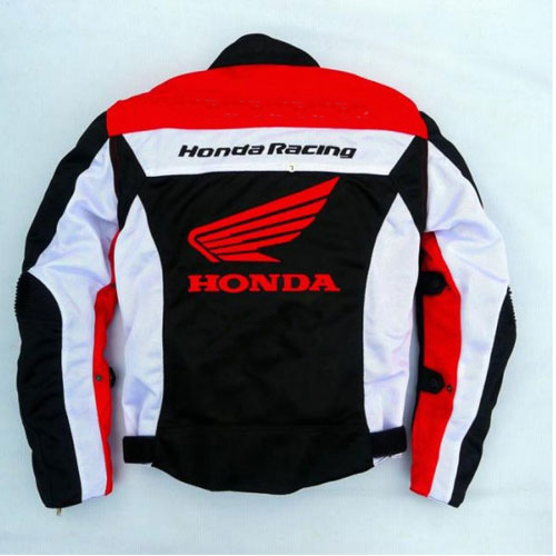 Custom HONDA Red And Black Motorcycle Leather Jacket - Maker of Jacket