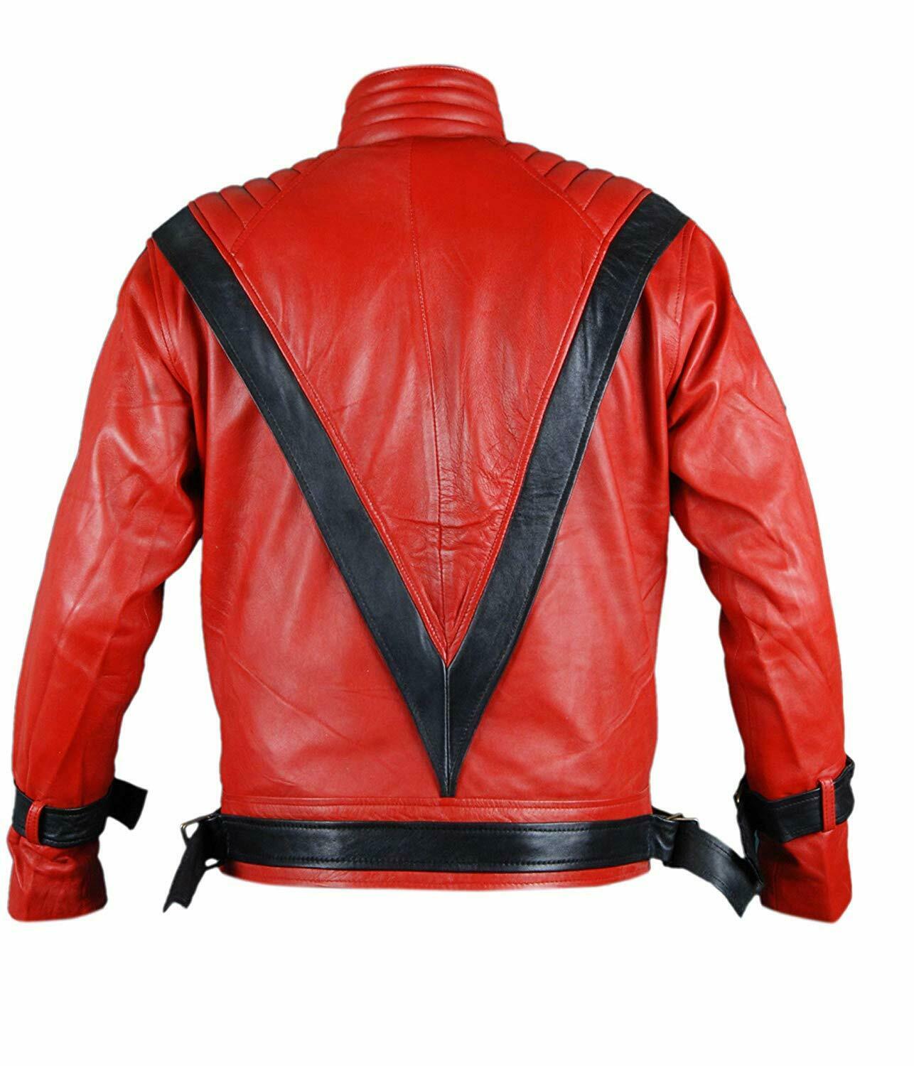 Michael Jackson Thriller Dancer Red Leather Jacket - Maker of Jacket