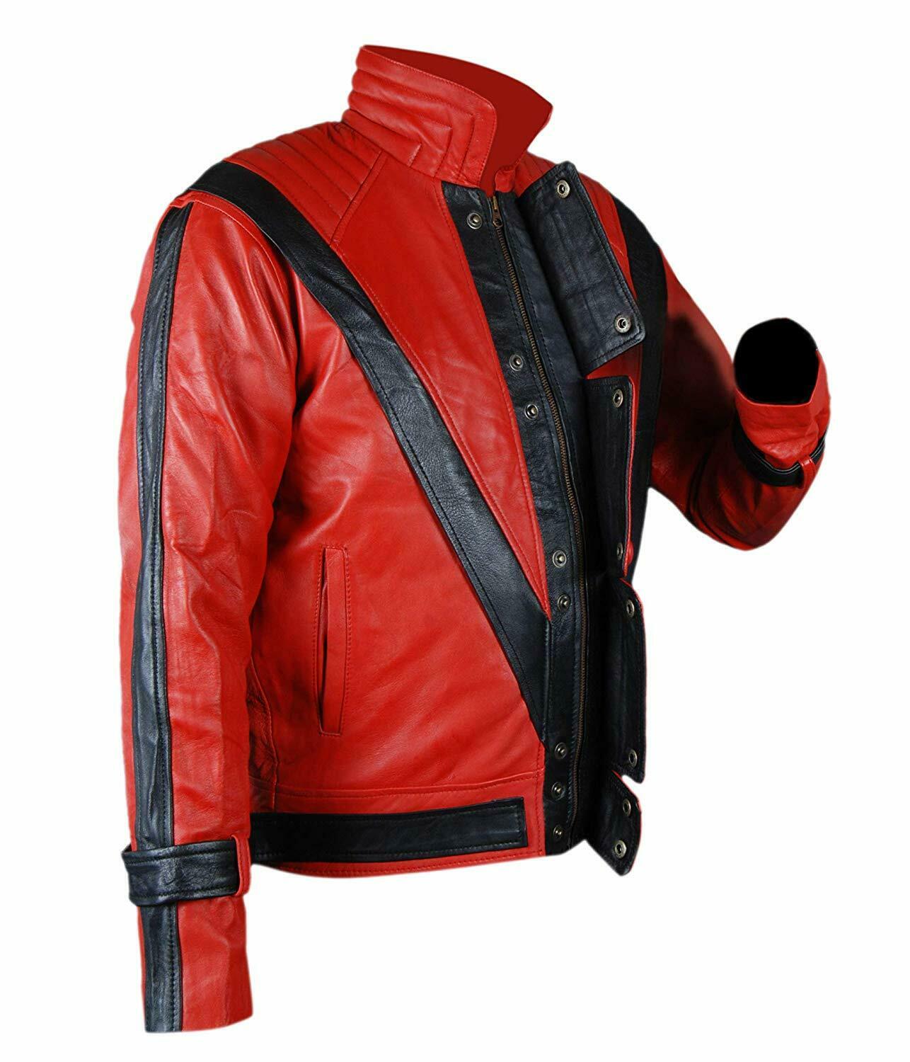 Michael Jackson Thriller Dancer Red Leather Jacket - Maker of Jacket