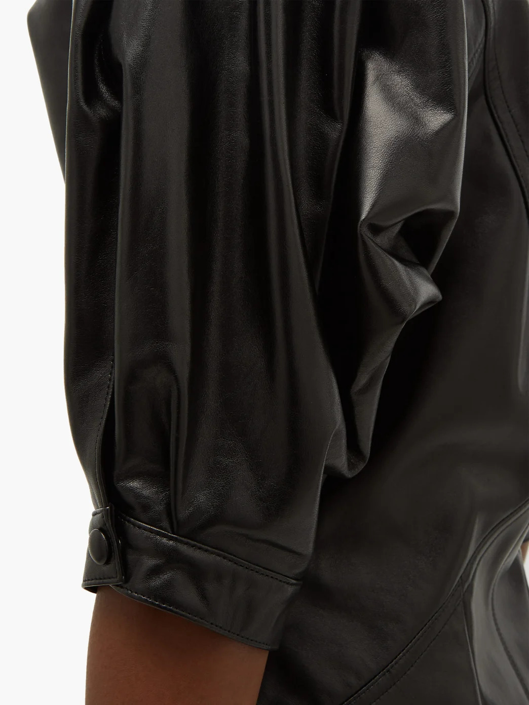 Black Lambskin Leather Mini Jacket - Maker of Jacket