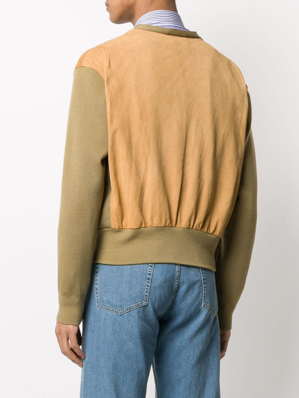 Cork Brown Lambskin Zipped Jacket - Maker of Jacket