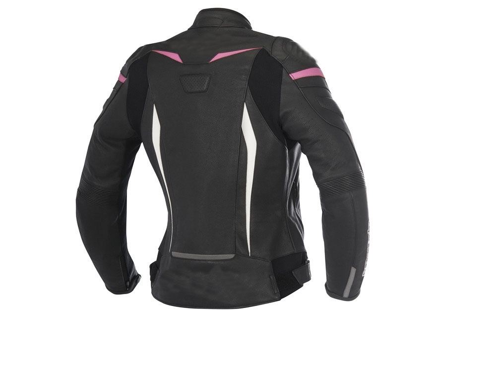 GP Plus Pink And Black Motorcycle Jacket - Maker of Jacket