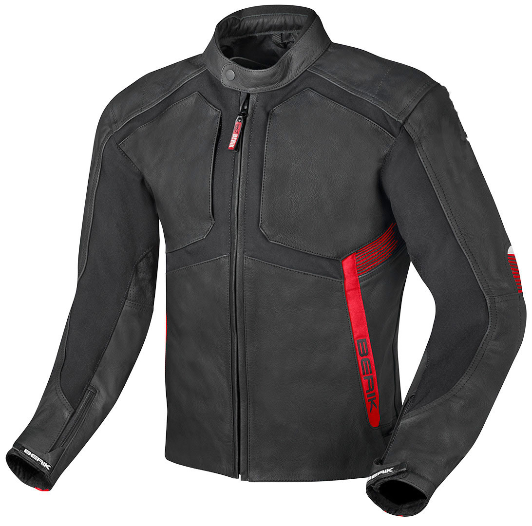 Motorcycle Leather Black And Red Motorcycle Jacket - Maker of Jacket