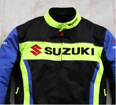 Suzuki Motorcycle Racing Jacket with Protectors - Maker of Jacket