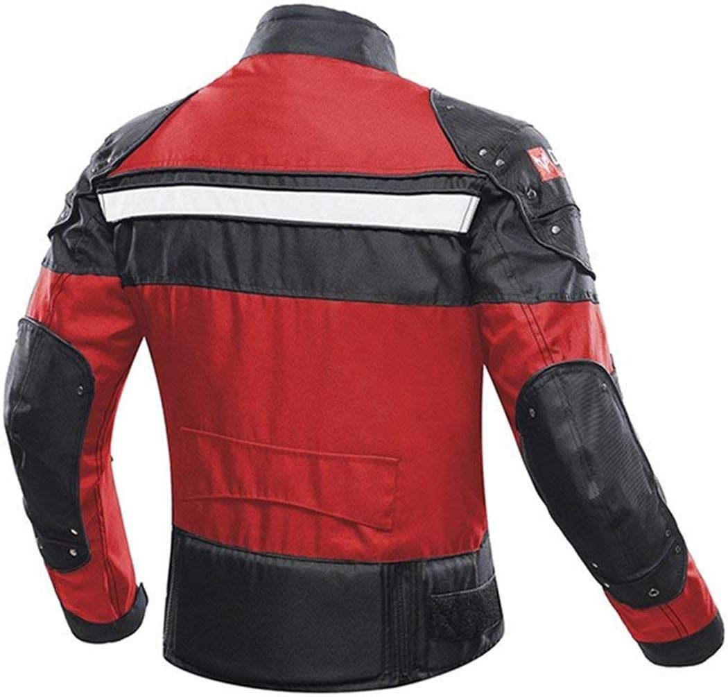 Duhan Red And Black Motorcycle Jacket - Maker of Jacket