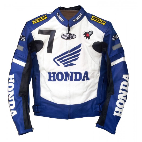 HONDA Motorcycle Racing Leather Jacket - Maker of Jacket