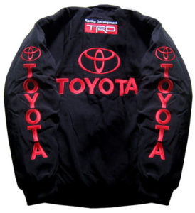 Toyota Black And Red Car Wind Breaker Jacket - Maker of Jacket