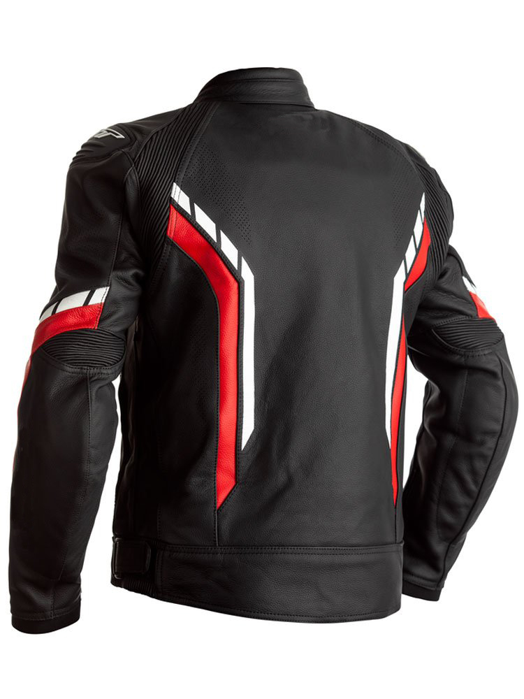Motorcycle black And Red Leather jacket - Maker of Jacket