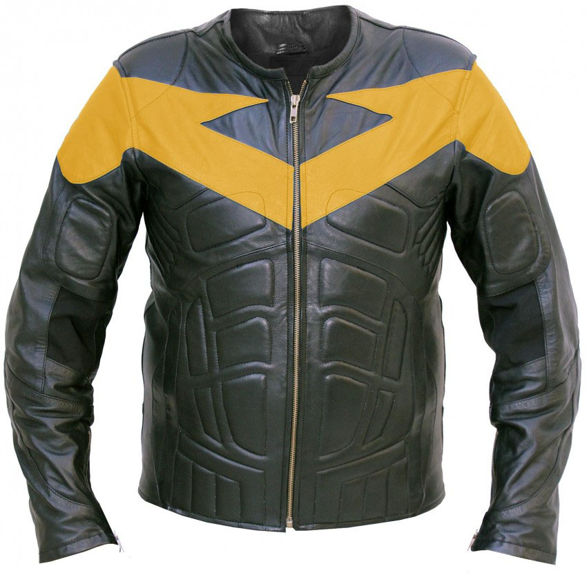 Nightwing Motorcycle Leather Jacket Costume - Maker of Jacket