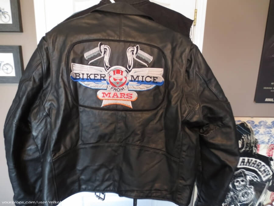 Biker Mice From Mars Black Leather Jacket - Maker of Jacket