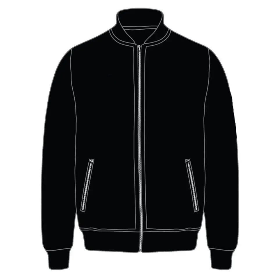 Custom Black Varsity Bomber Jacket - Maker of Jacket