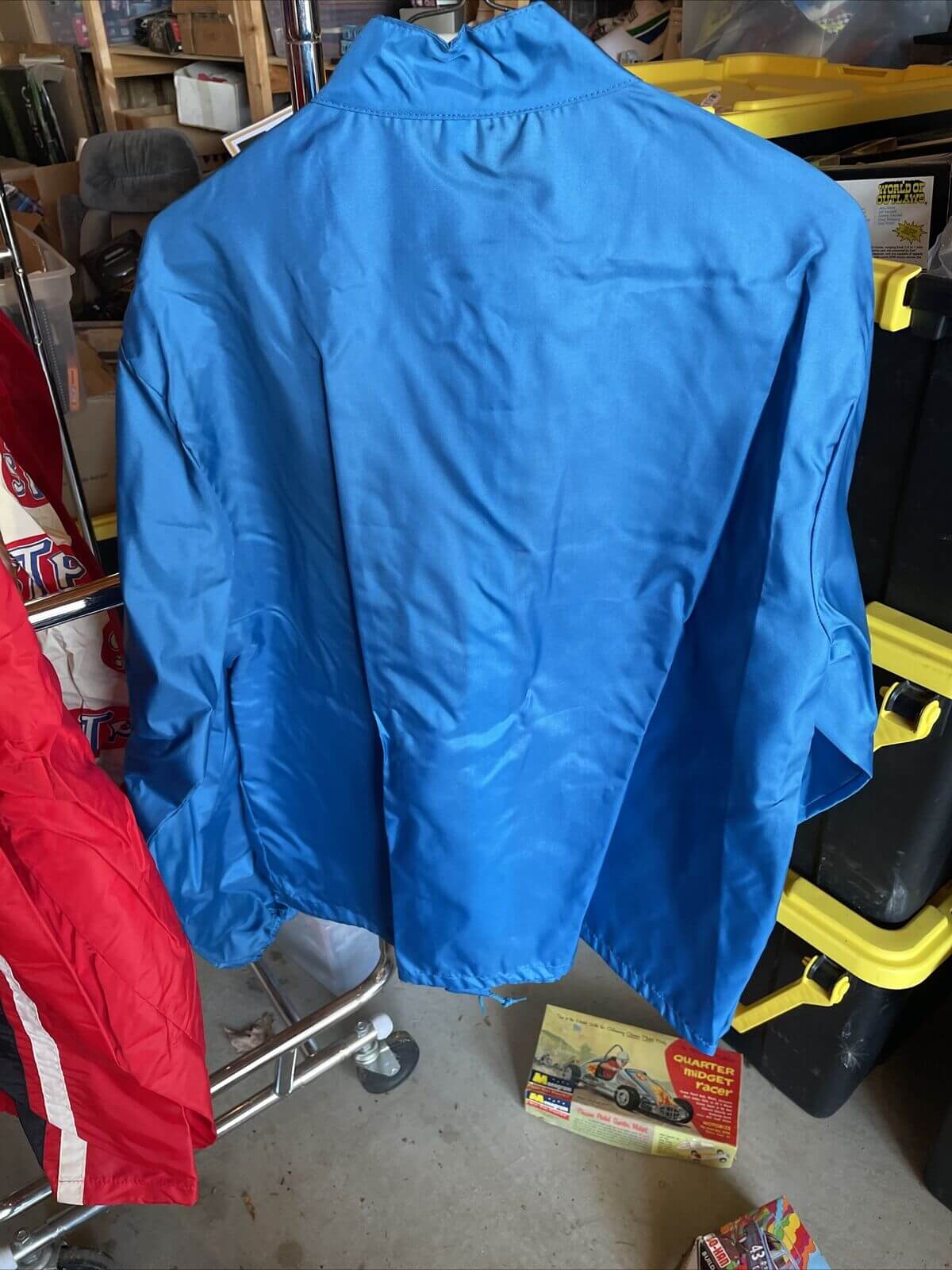 Blue Vintage Ford Mustang Cobra Shelby Racing Jacket - Maker of Jacket