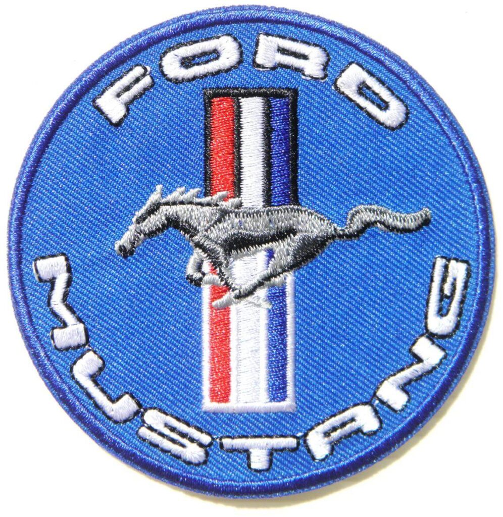 Vintage Ford Mustang Car Racing Logo Patch - Maker of Jacket
