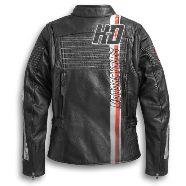 Harley Davidson Black Checkered Motorcycle Jacket - Maker of Jacket