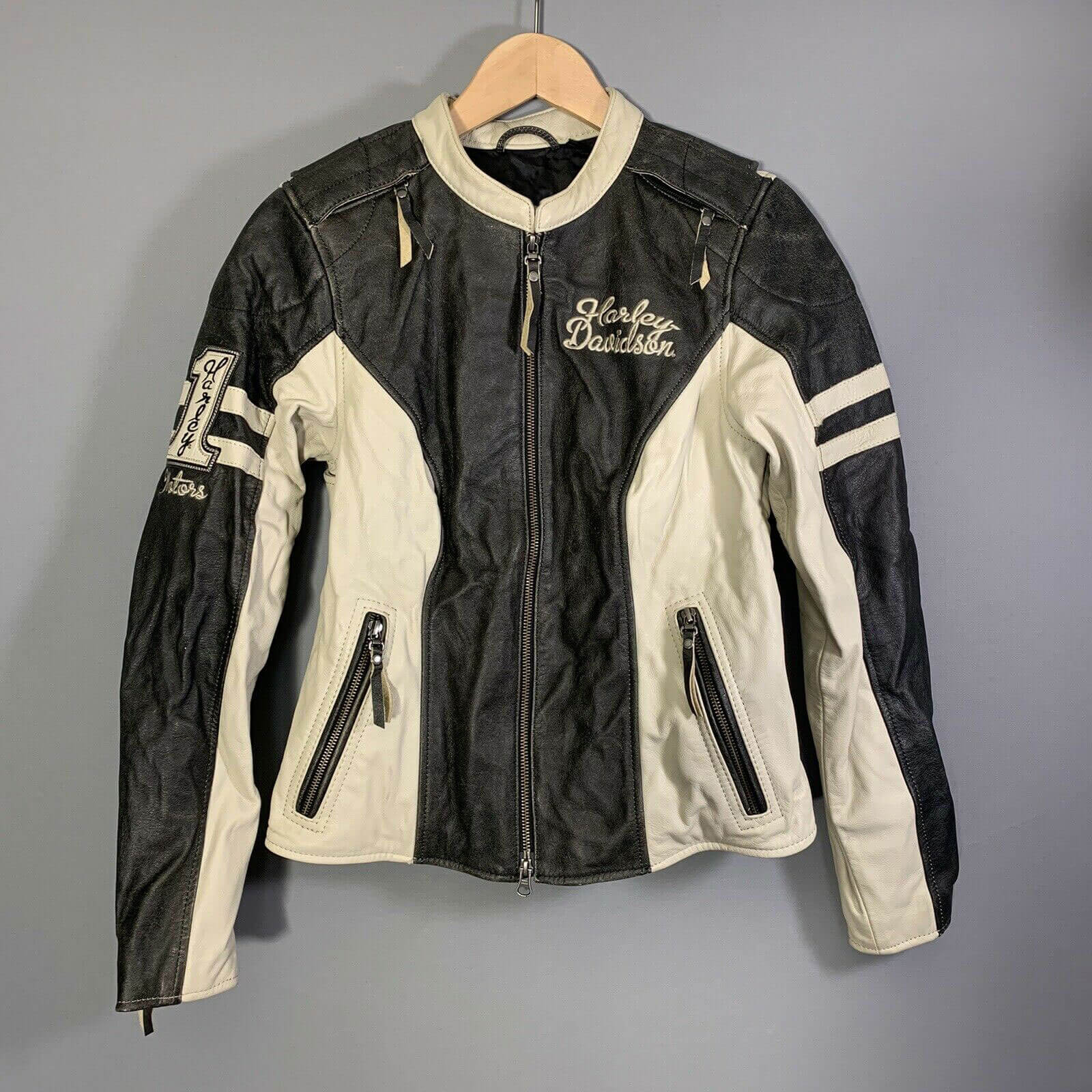 Harley Davidson Dundee Leather Riding Jacket - Maker of Jacket