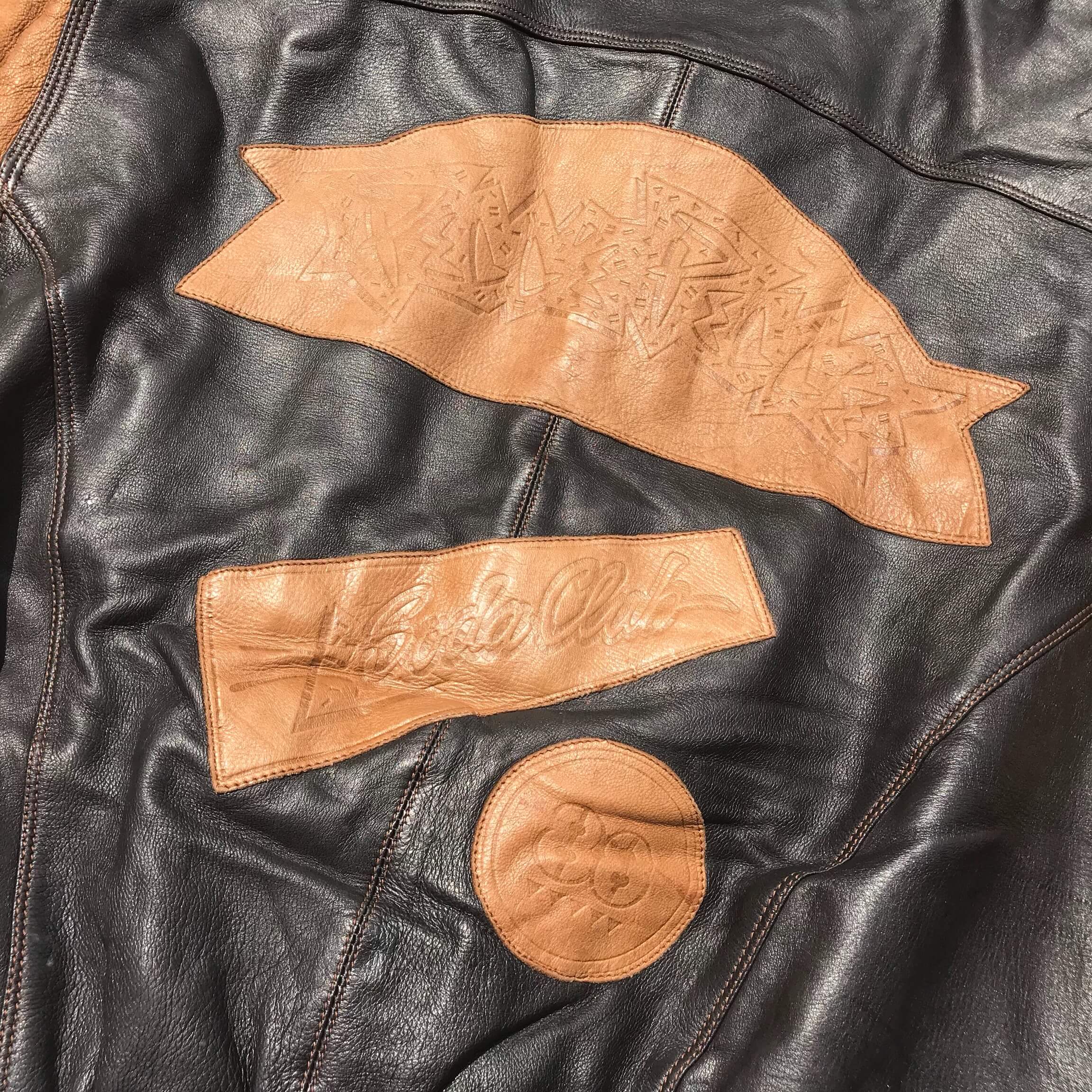 Black Pelle Pelle Vintage Leather Jacket - Maker of Jacket