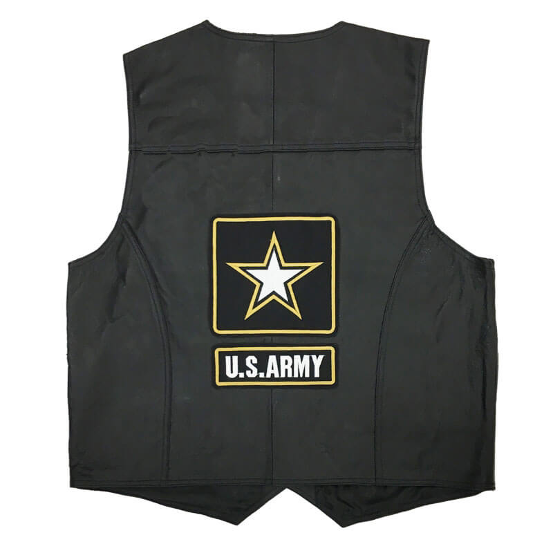 NCAA New Mexico Lobos Team Black Leather Vest - Maker of Jacket