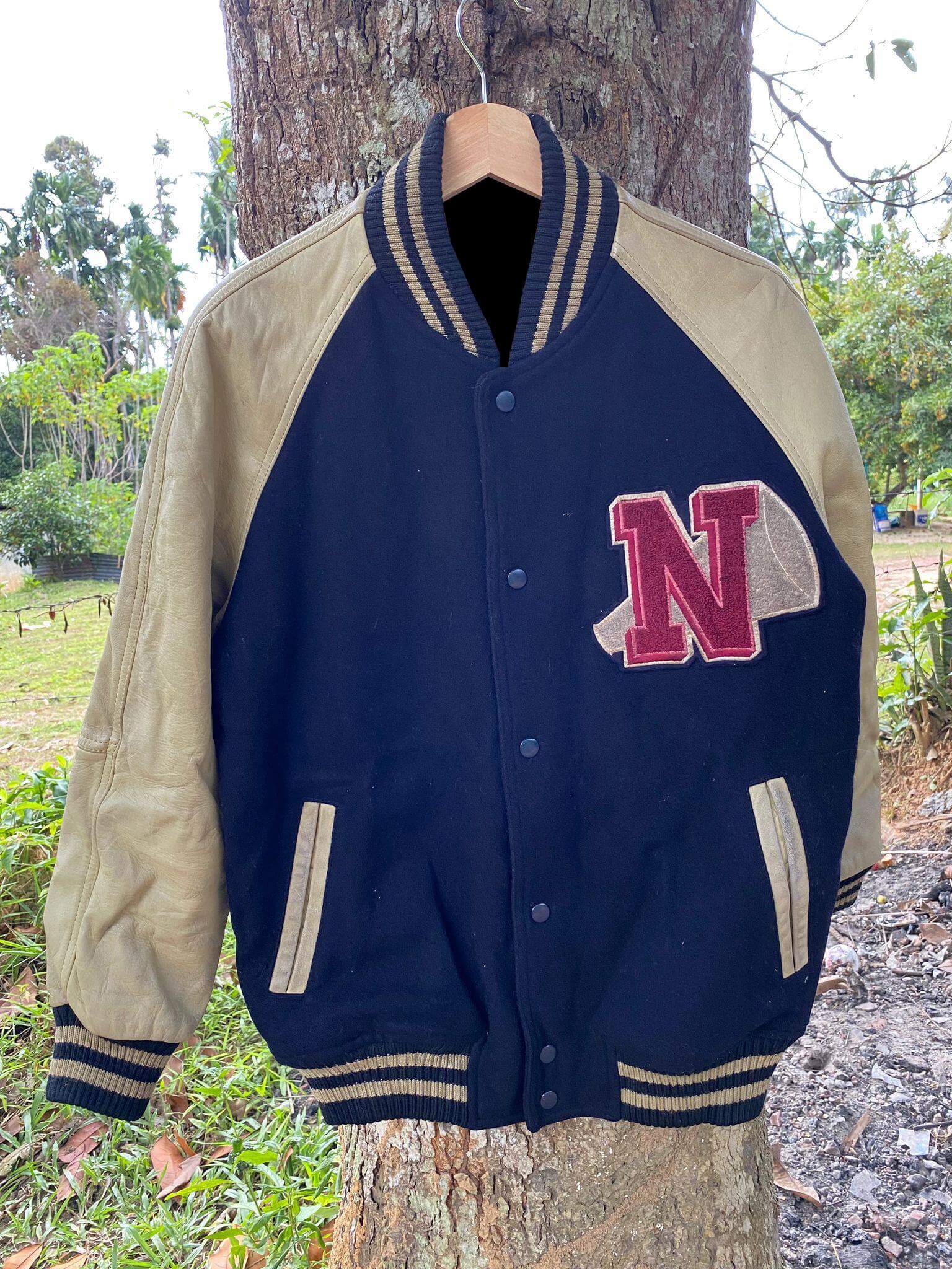 Blue N Letterman Baseball Varsity Jacket - Maker of Jacket