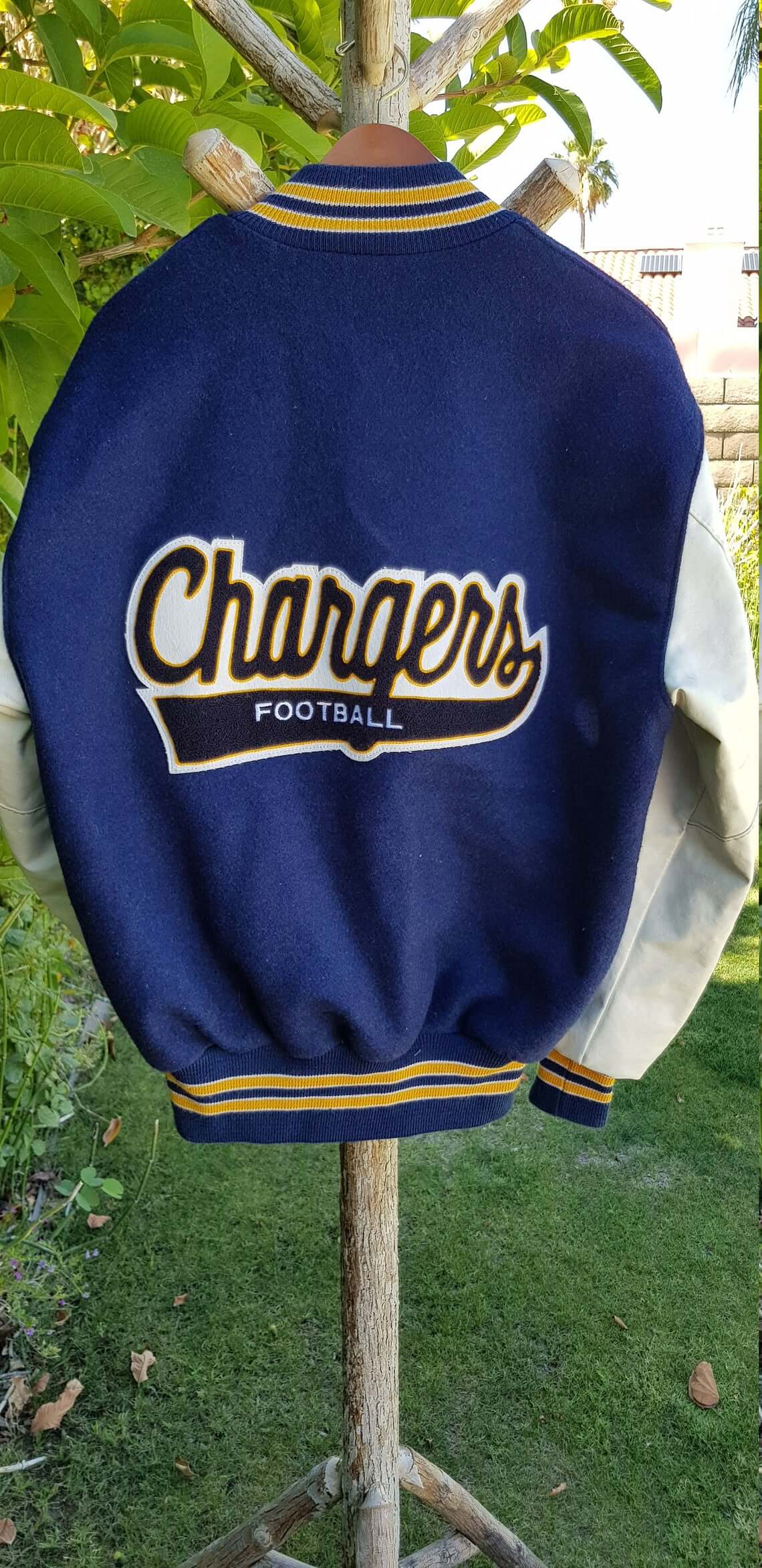Vintage San Diego Chargers Football Varsity Jacket - Maker of Jacket