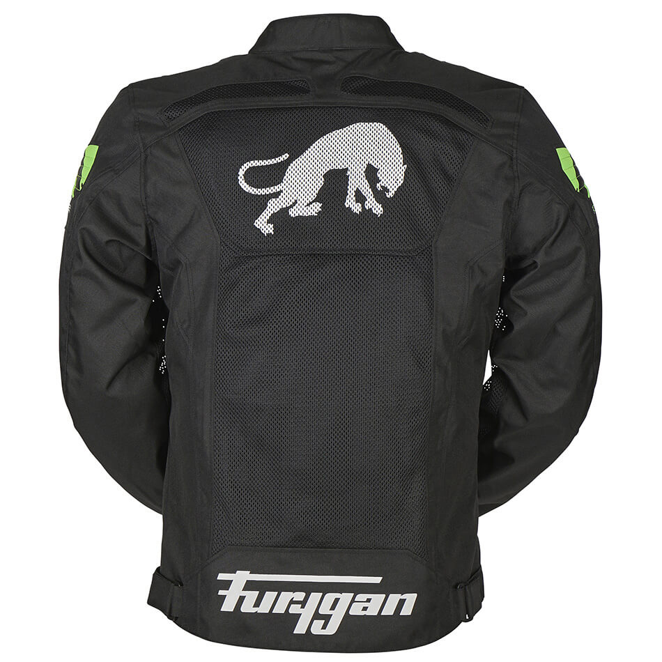 Black Furygan Atom Vented Motorcycle Textile Jacket - Maker of Jacket