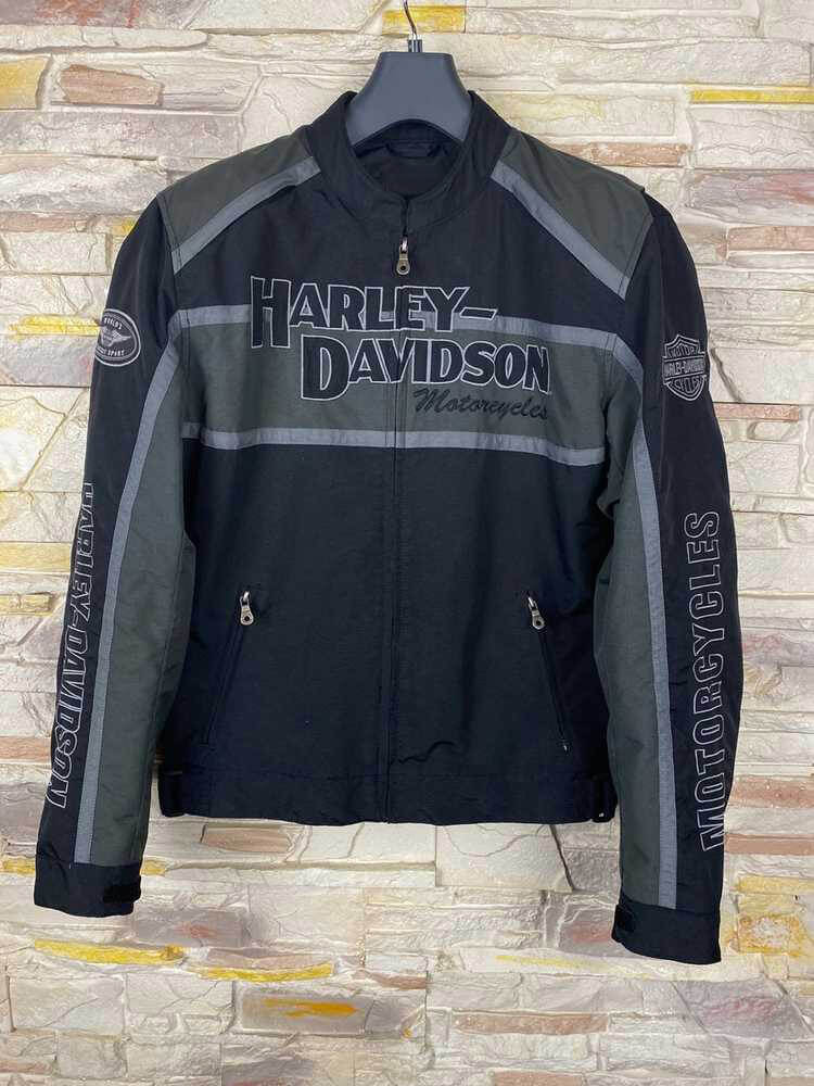 Black Harley Davidson Motorcycle Racing Jacket - Maker of Jacket