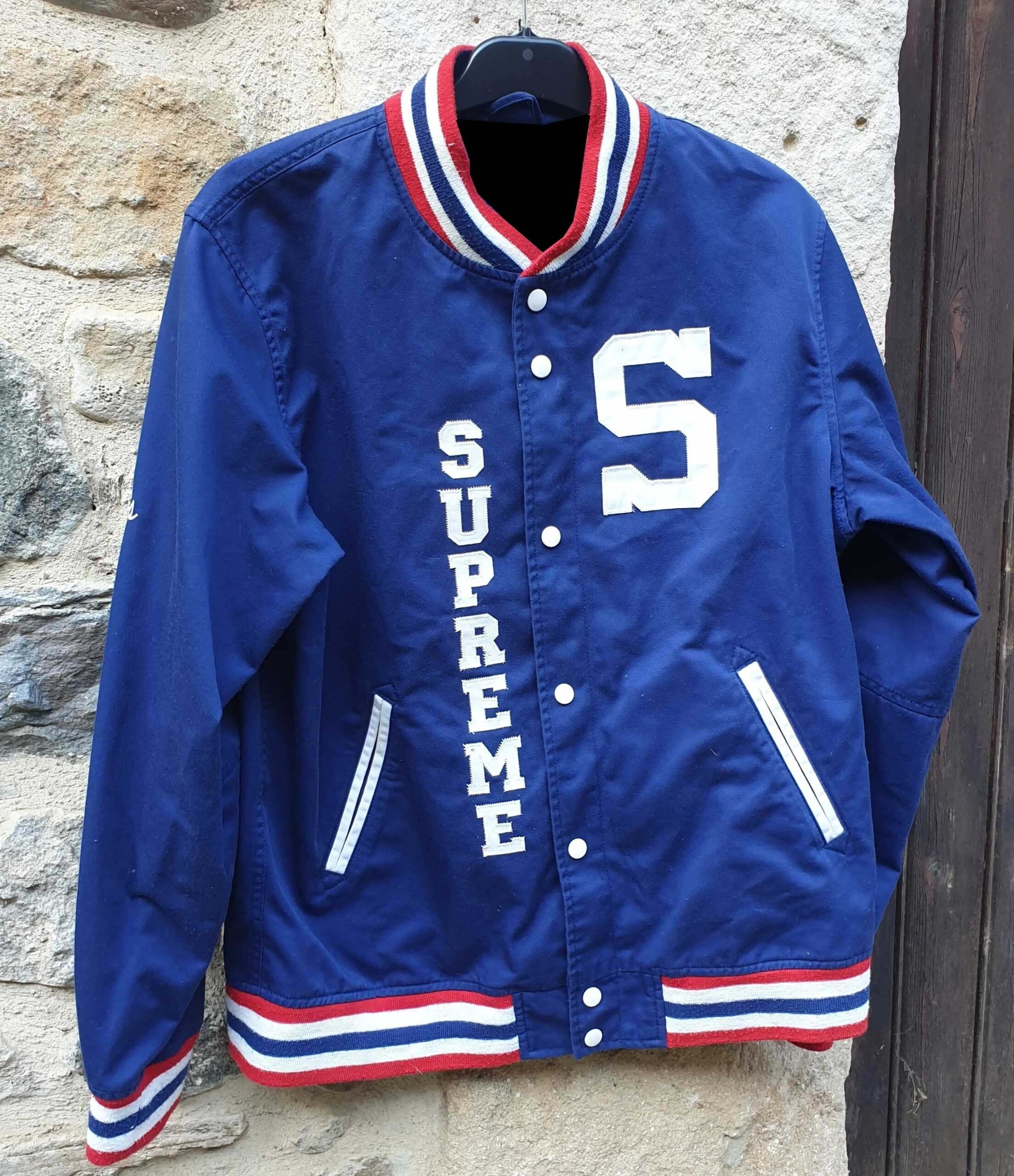 Blue And White Supreme Jacket - Maker of Jacket