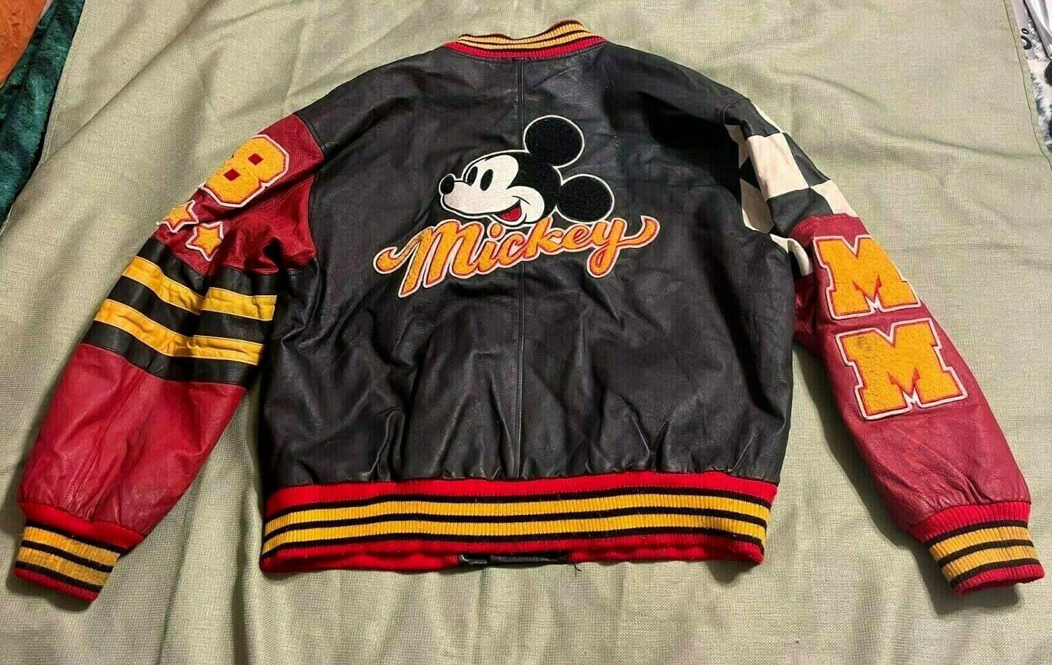 Mickey Mouse Vintage Walt Disney Leather Jacket - Maker of Jacket
