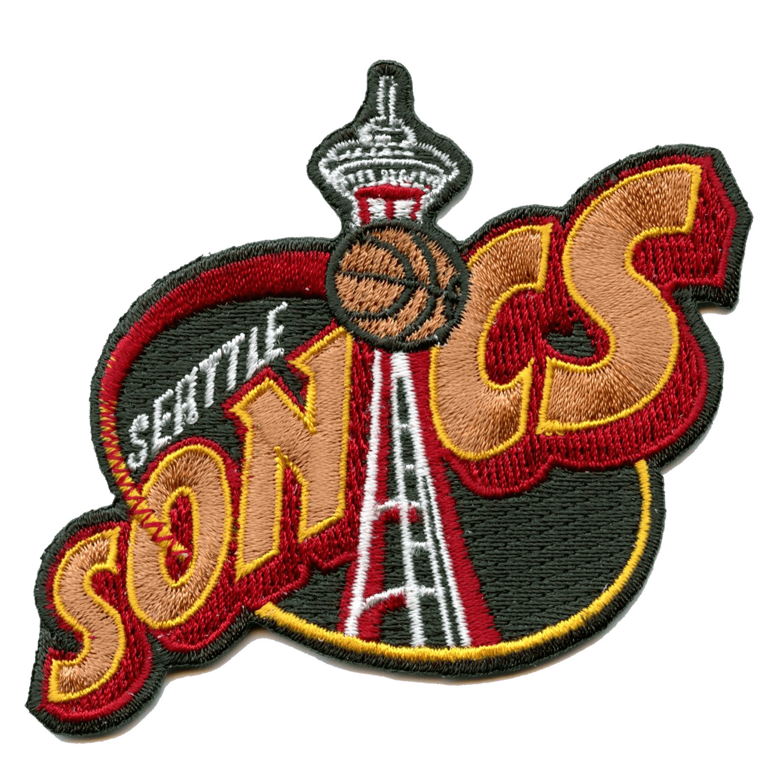 Seattle Sonics Primary Team Logo Patch - Maker of Jacket